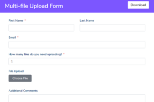 Multi-file Upload Form - Fluent Forms