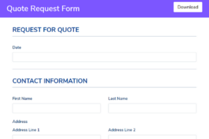 Quote Request Form - Fluent Forms