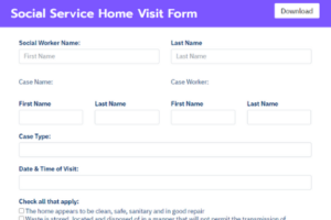 Social Service Home Visit Form - Fluent Forms