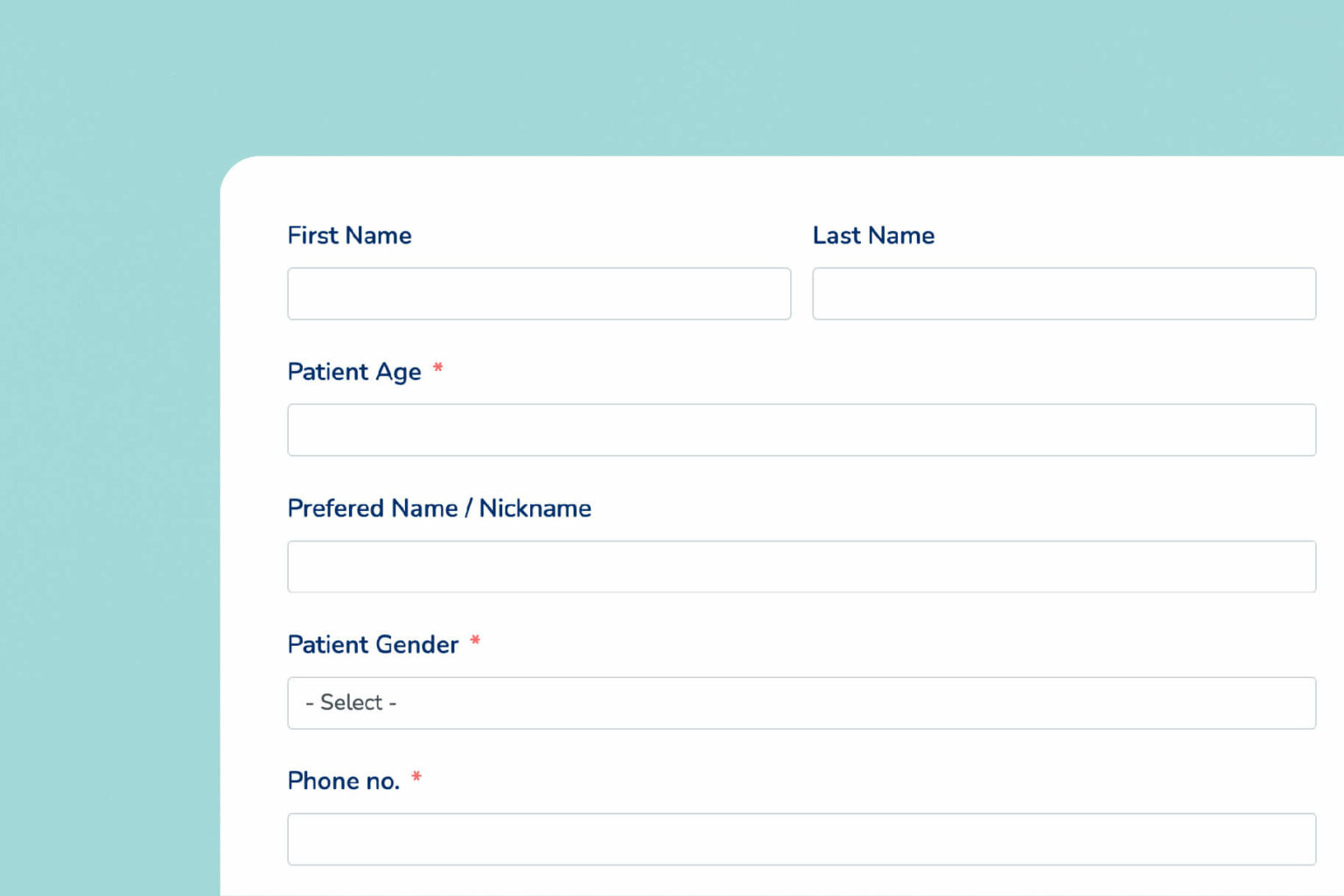Patient Intake Form - Fluent Forms