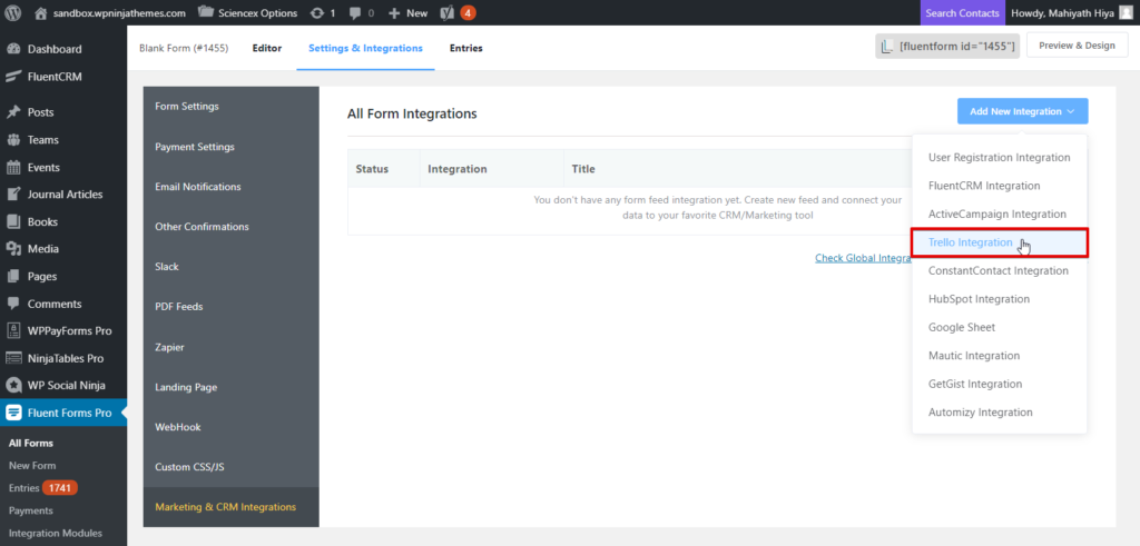 Trello Integration for WordPress to Stay in The Loop - Fluent Forms Trello Integration for WordPress to Stay in The Loop - Fluent Forms