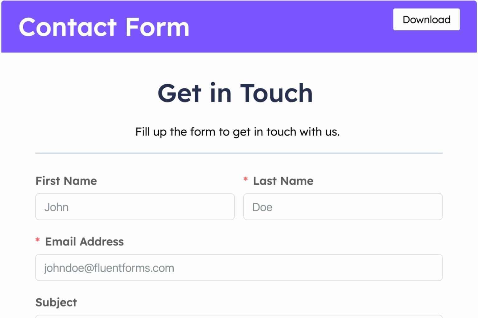 Free Templates - Fluent Forms