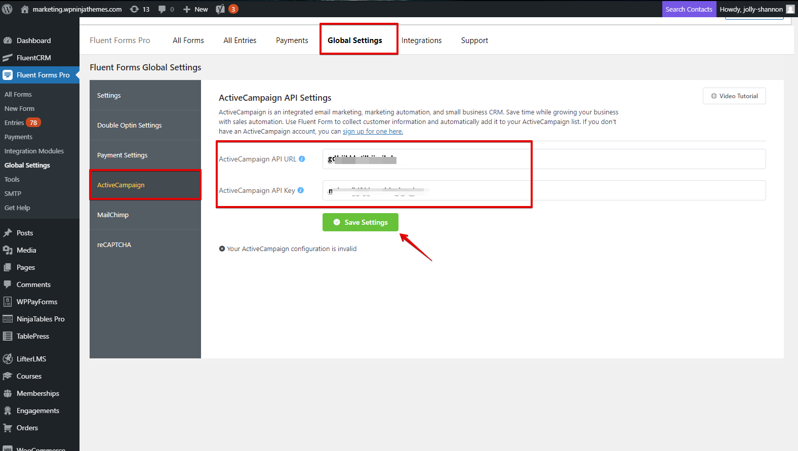 Activecampaign Integration For Wordpress Fluent Forms