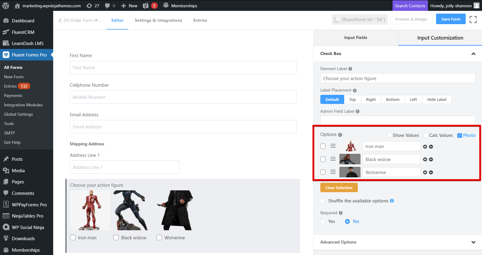 How To Create An Order Form In 2 Minutes - Fluent Forms