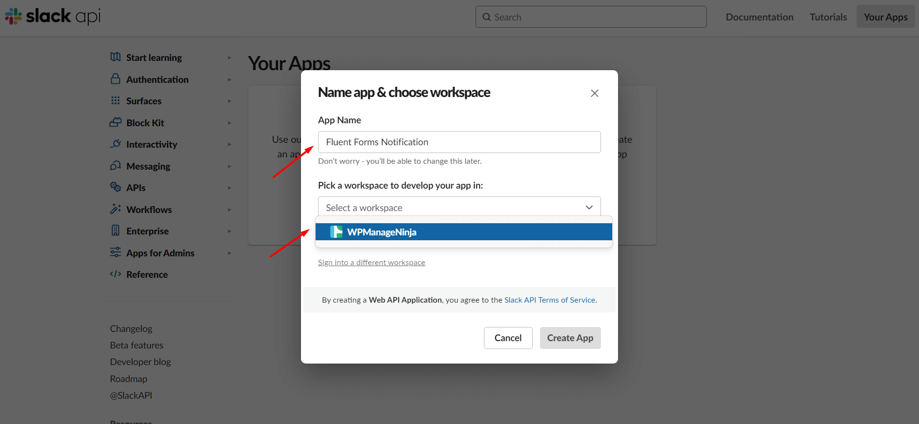 How to Connect Slack to Get Instant Notification from WordPress - Fluent Forms