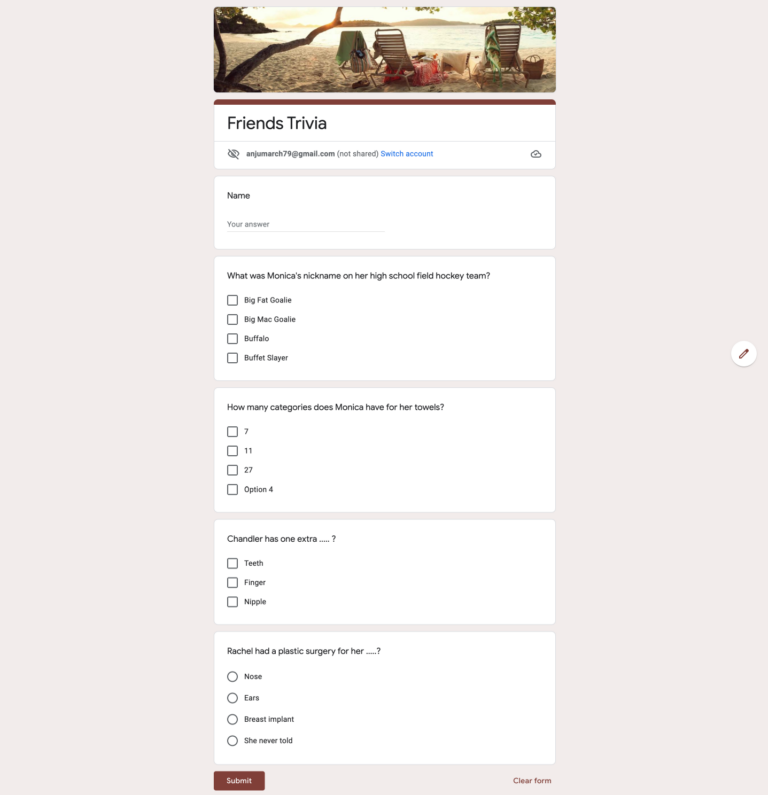 Google Form Ideas for Friends to Make Your Friends Feel Loved
