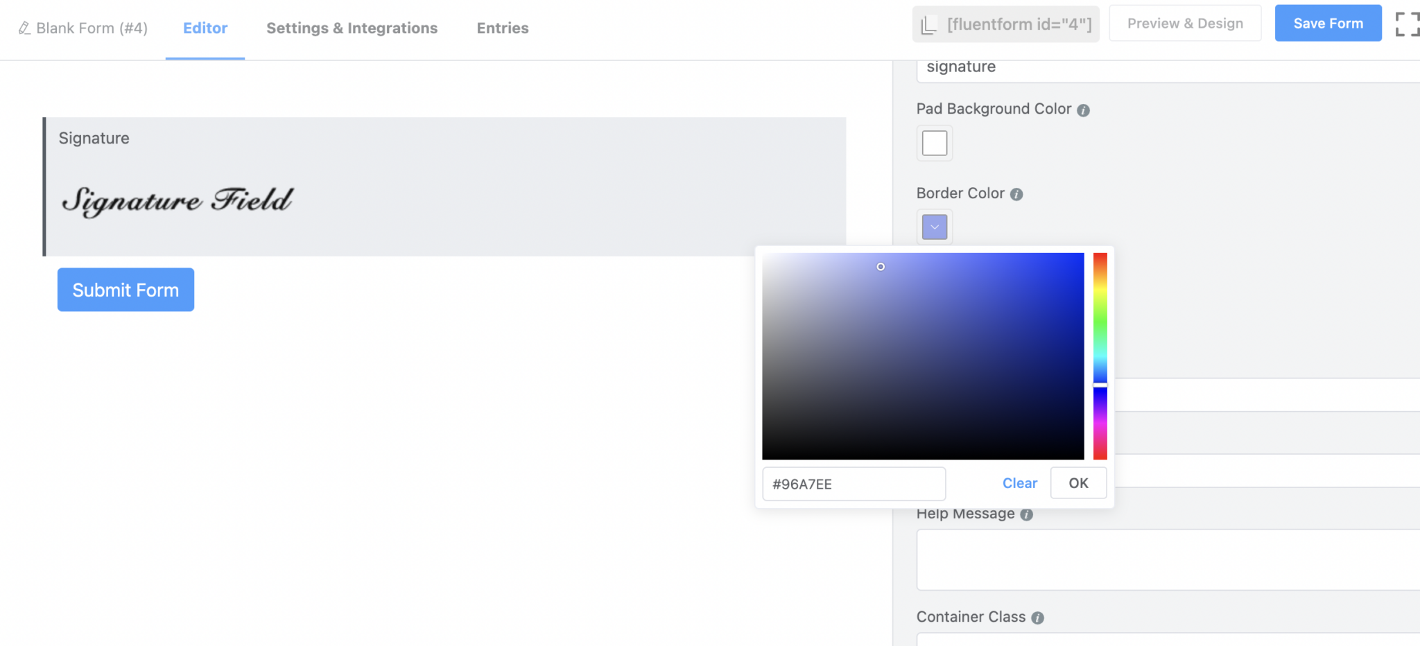 How to Create Digital Signature with Fluent Forms - Fluent Forms