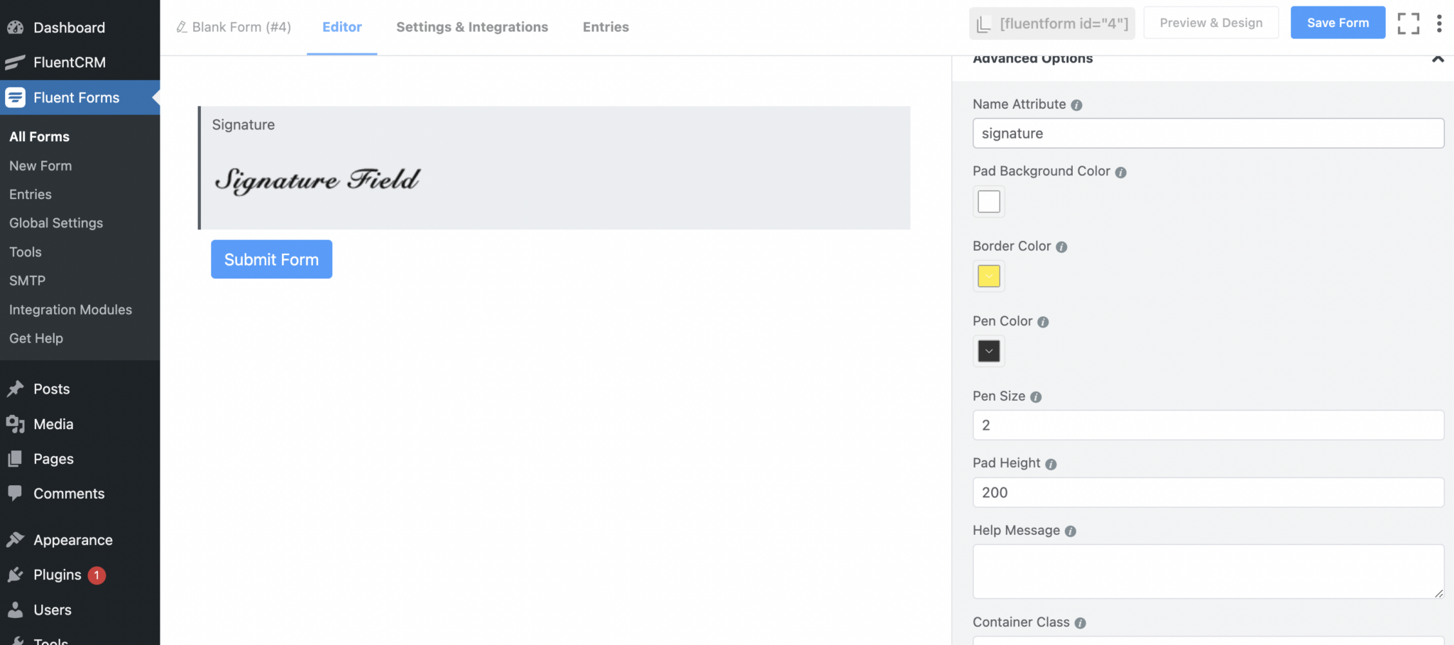 How to Create Digital Signature with Fluent Forms - Fluent Forms