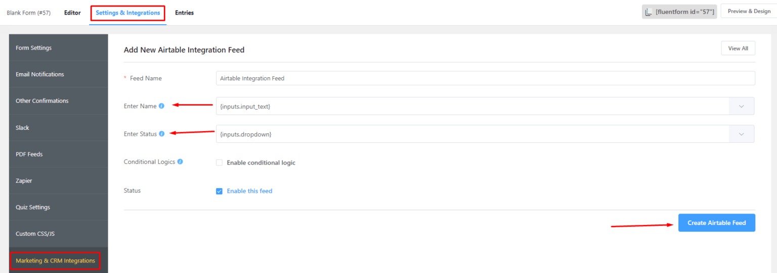Organize Your Data With Airtable Integration In Wordpress Fluent Forms