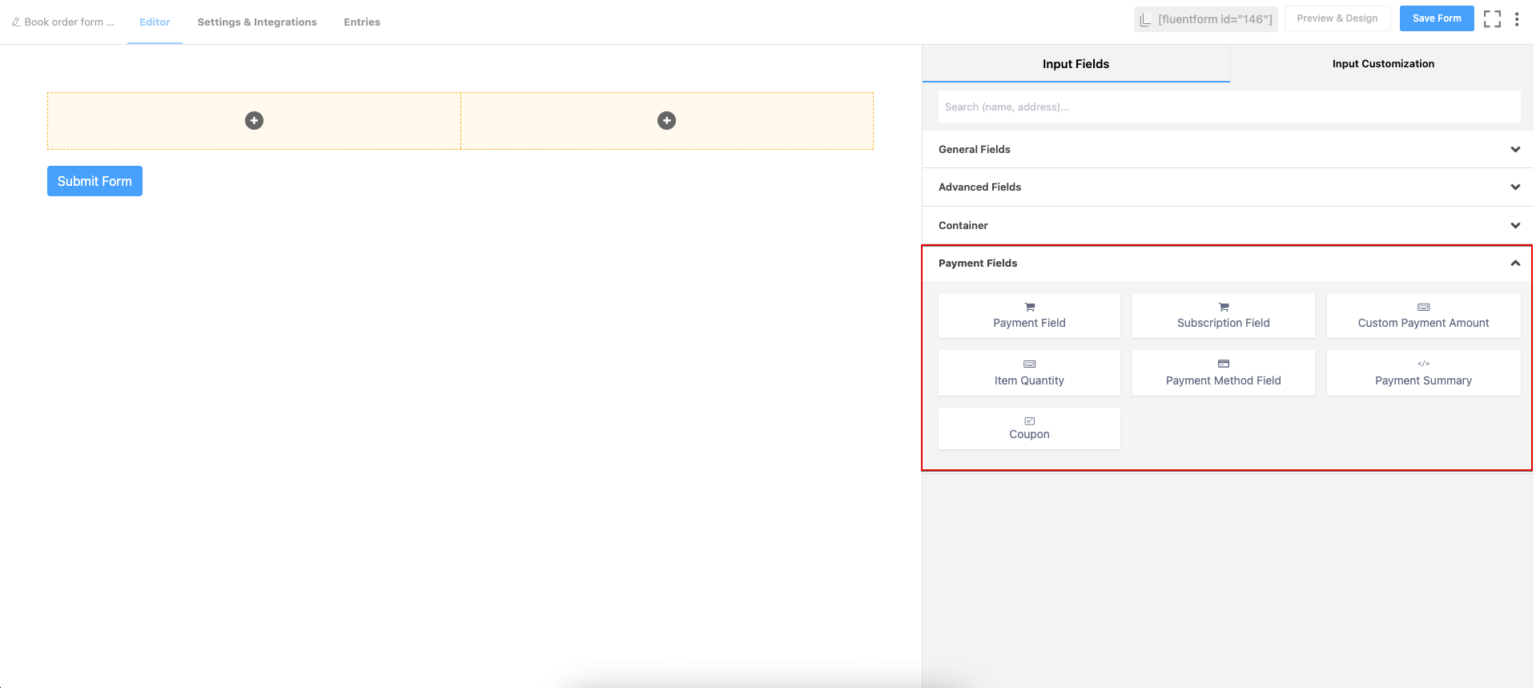 How To Create A Book Order Form In Wordpress Fluent Forms