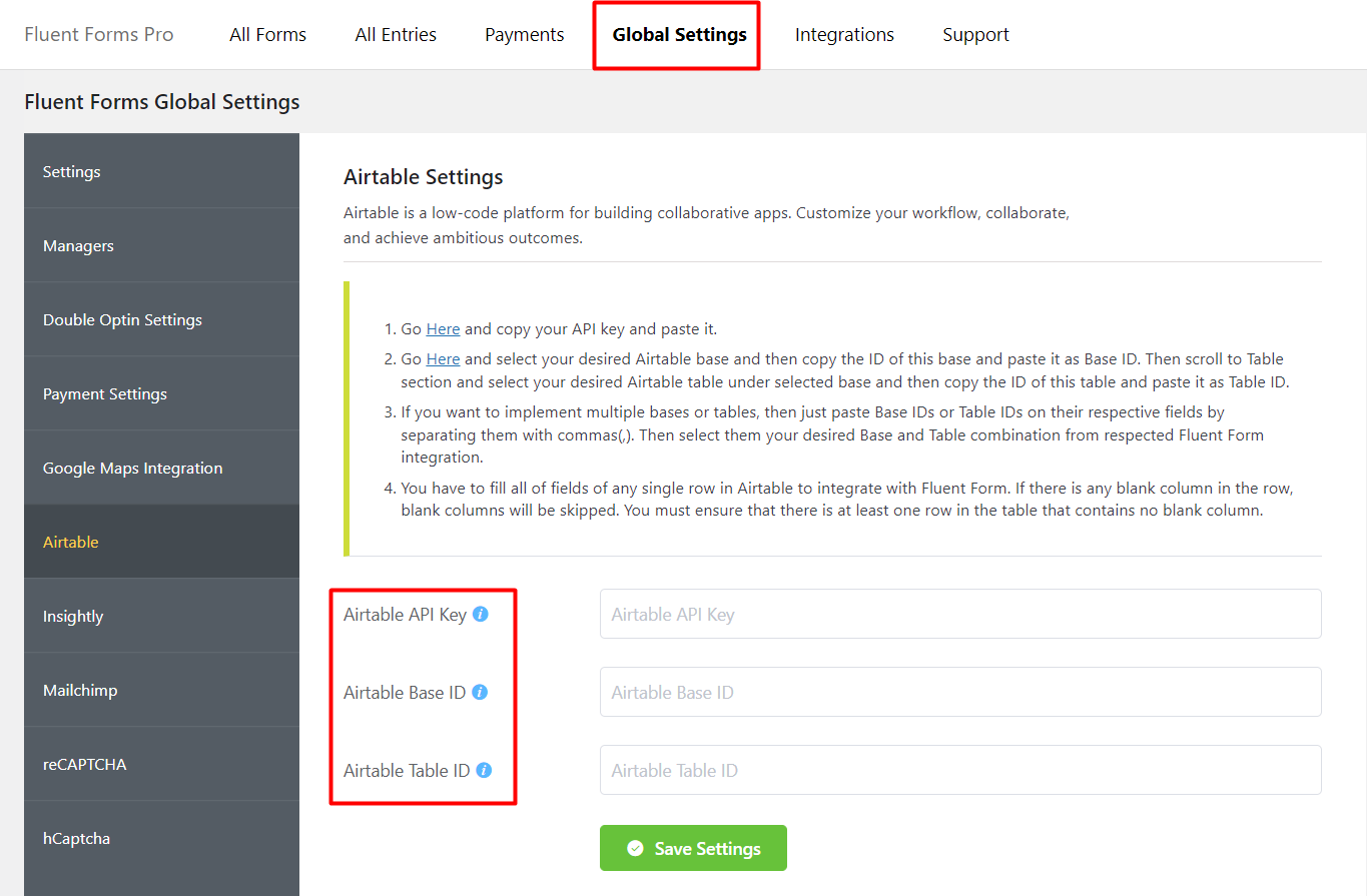 Organize Your Data With Airtable Integration In Wordpress Fluent Forms