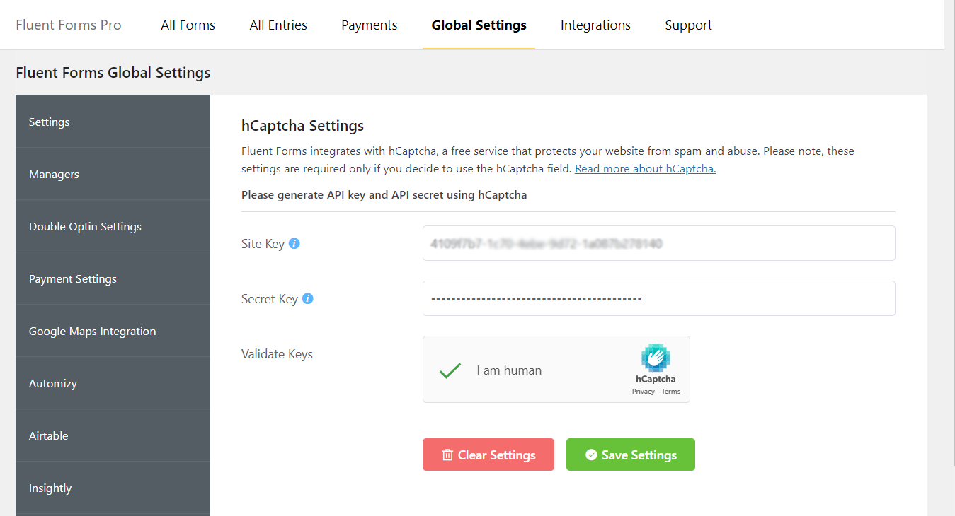 Use Hcaptcha In Wordpress To Enhance Forms Security Fluent Forms