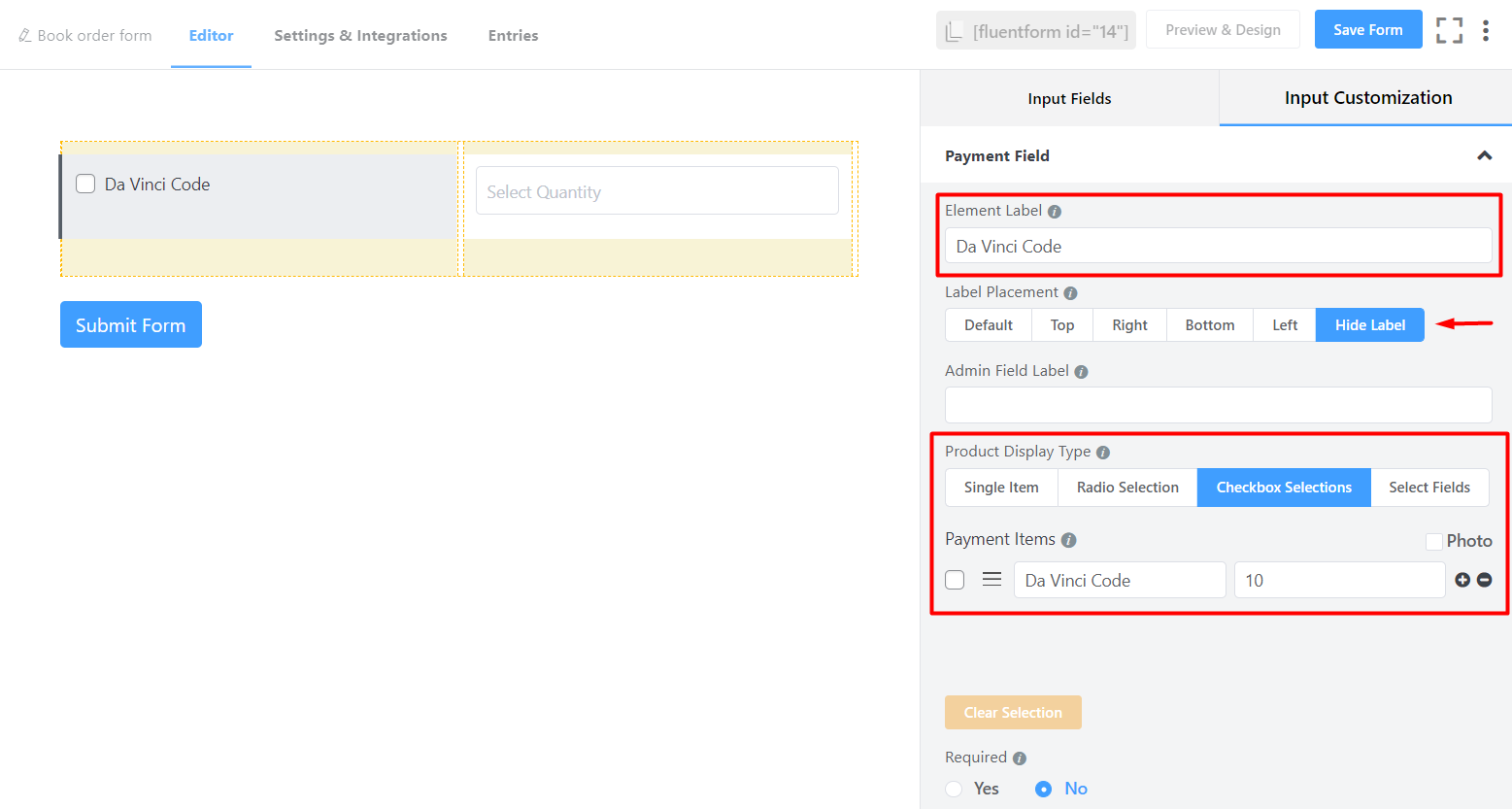 How To Create a Book Order Form in WordPress - Fluent Forms