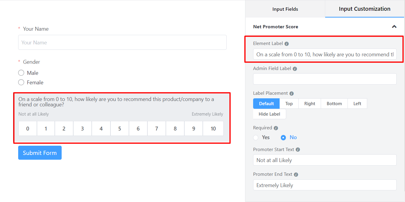 Create an NPS Survey Form in WordPress in 4 Steps - Fluent Forms