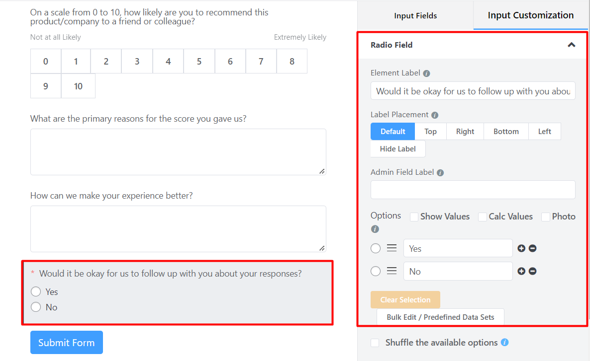 Create an NPS Survey Form in WordPress in 4 Steps - Fluent Forms