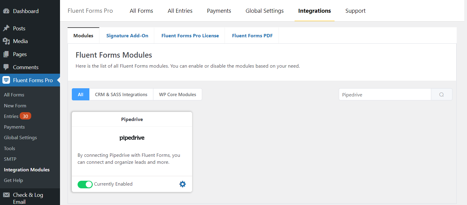 Automate Sales Workflows With Pipedrive Integration In Wordpress Fluent Forms