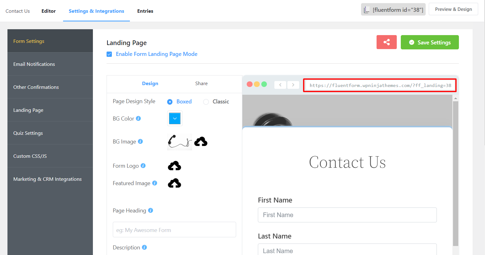 Craft Forms with Beautiful Background Pictures - Fluent Forms