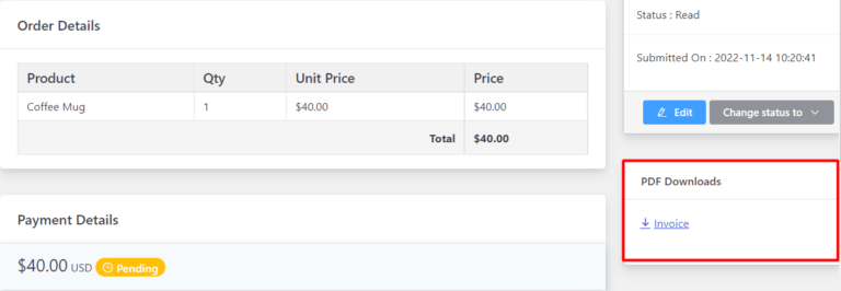 Generate PDF Invoice and Seamlessly Send Them to Customers - Fluent Forms