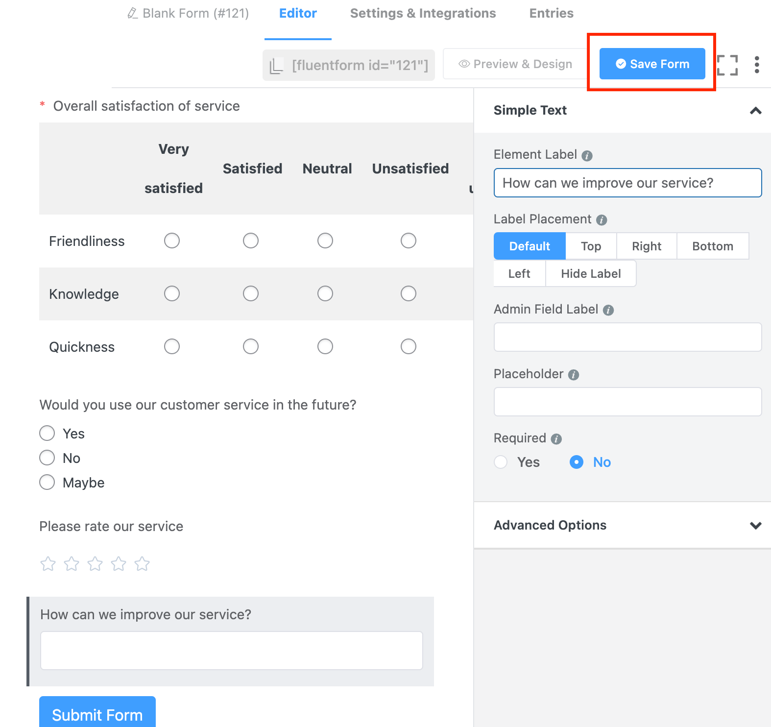 The Easiest Way To Create A Feedback Form Fluent Forms