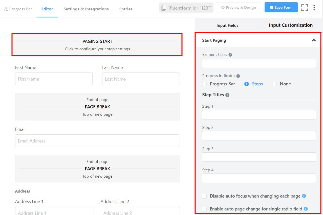 How to Add a Progress Bar to Your WordPress Form - Fluent Forms