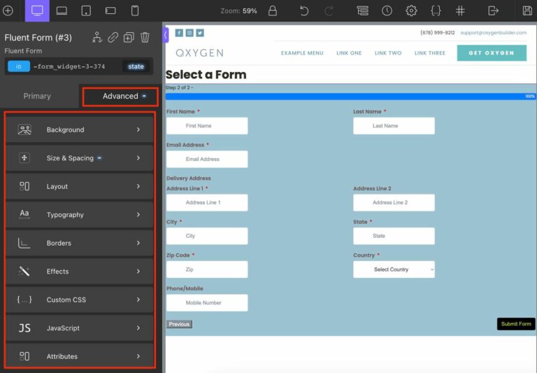 Effortlessly Create Professional-Looking Forms: Fluent Forms Oxygen Widget - Fluent Forms