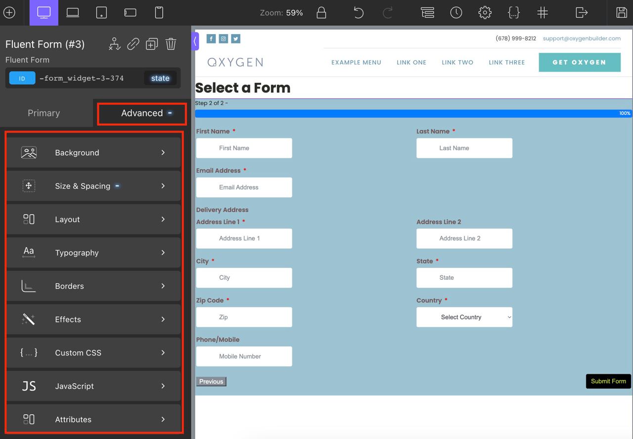 Effortlessly Create Professional-Looking Forms: Fluent Forms Oxygen Widget - Fluent Forms