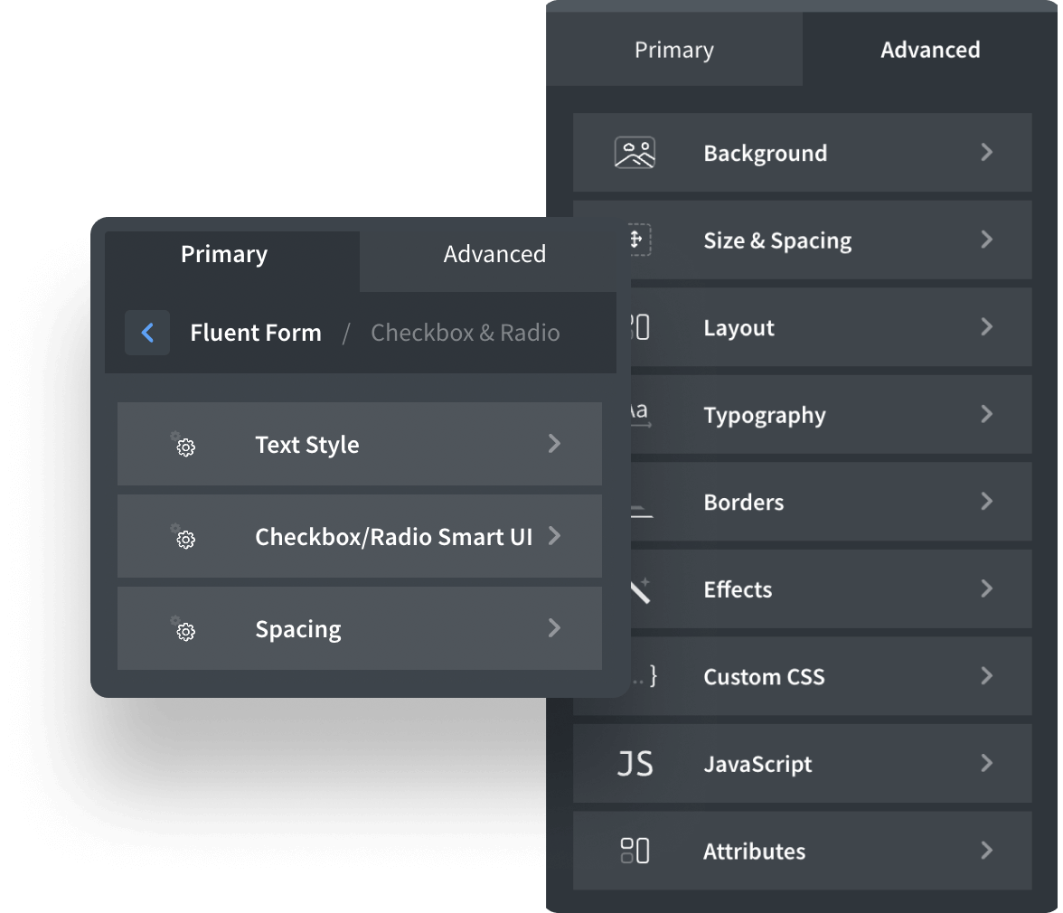 Fluent Forms Oxygen Builder Widget - Fluent Forms