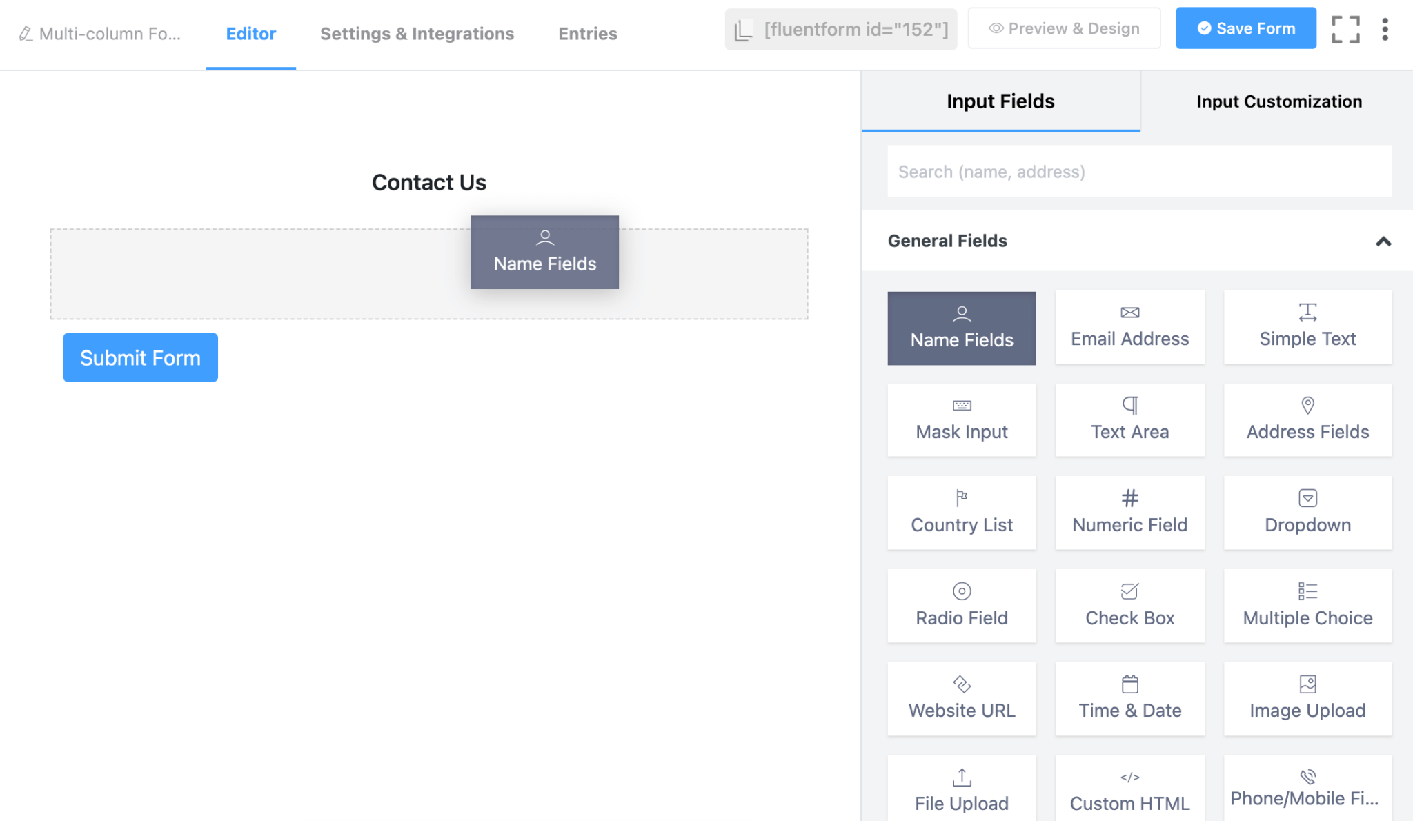How To Create Resizable Multi Column Forms In Wordpress Fluent Forms 1866