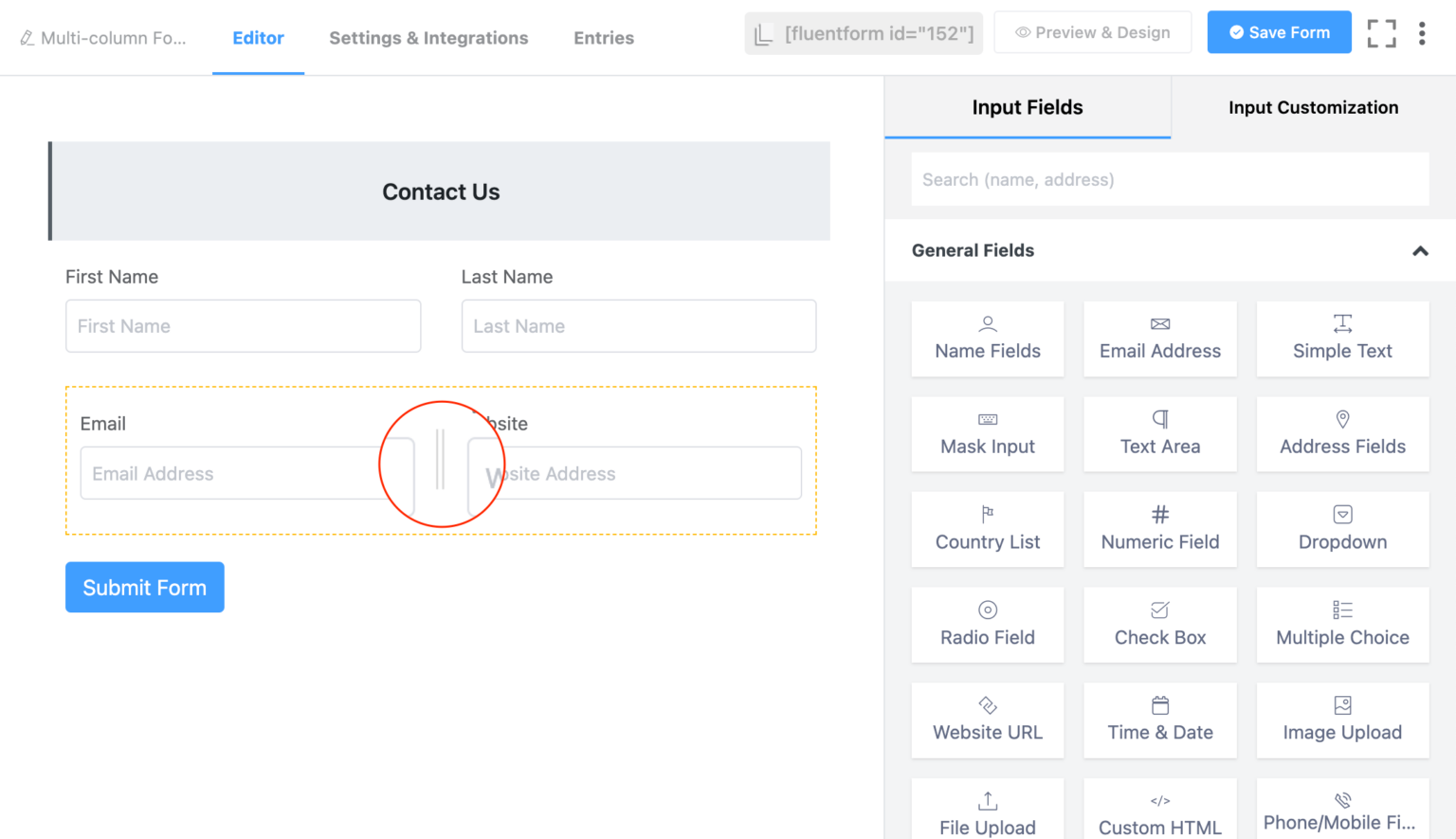 How To Create Resizable Multi Column Forms In Wordpress Fluent Forms
