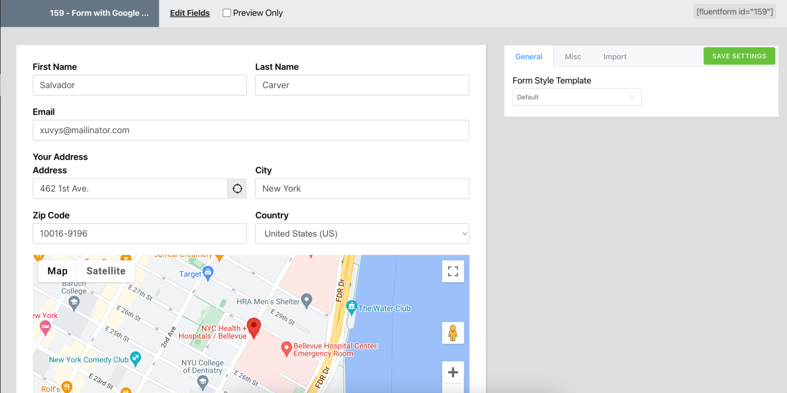 How to Add an Address Autocomplete Field in Your WordPress Forms - Fluent Forms