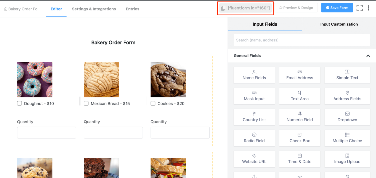How to Create the Perfect Bakery Order Form for Your Customers - Fluent ...