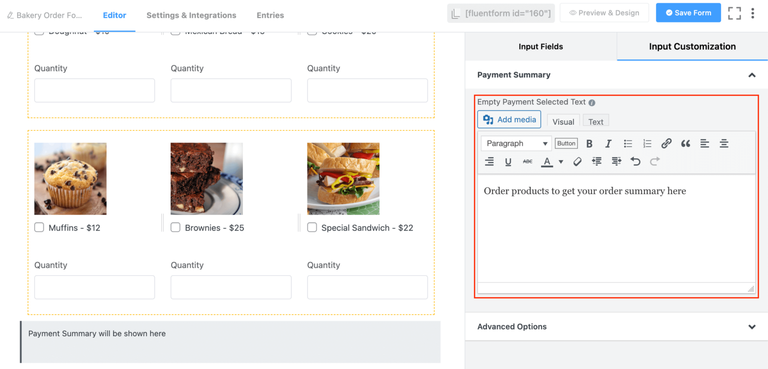 How to Create the Perfect Bakery Order Form for Your Customers - Fluent ...