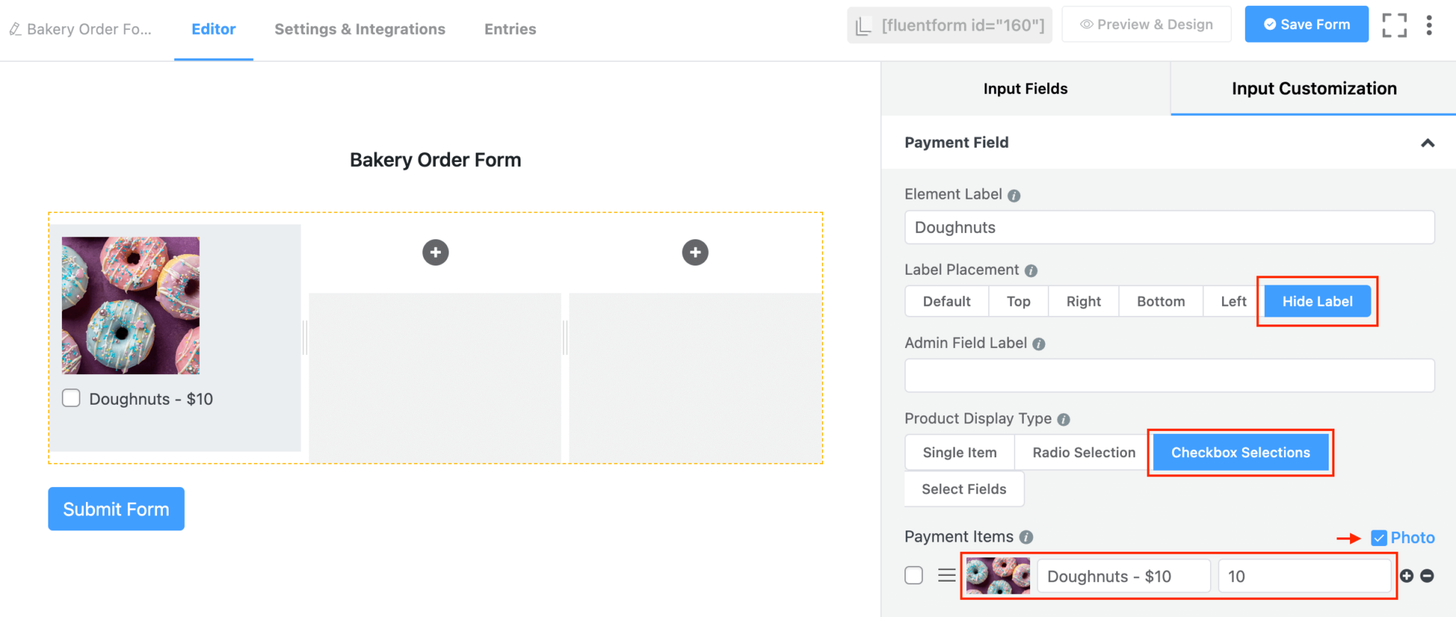 How to Create the Perfect Bakery Order Form for Your Customers - Fluent ...