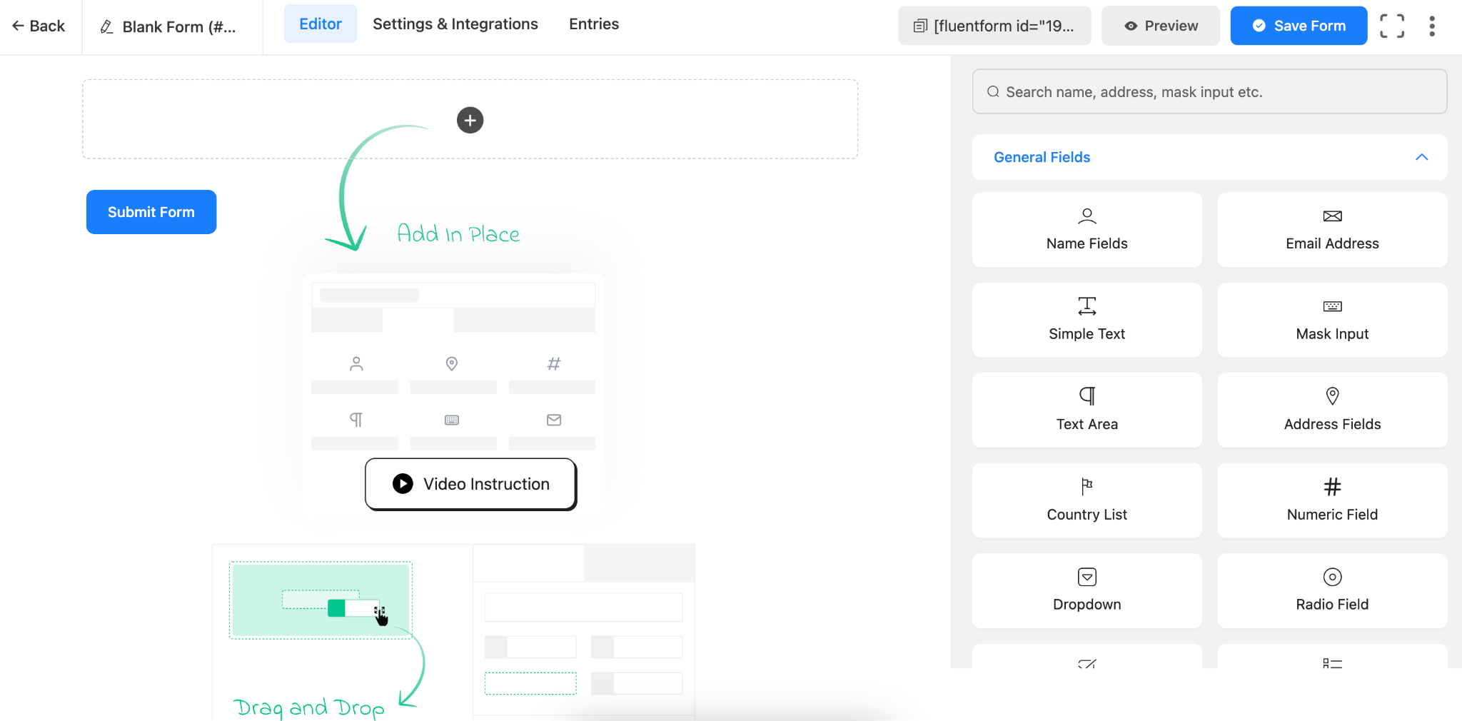 Major changes in Fluent Forms UI Update - (Before/After, UI & UX) - Fluent Forms