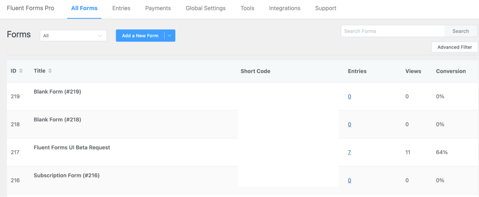 Major changes in Fluent Forms UI Update - (Before/After, UI & UX) - Fluent Forms