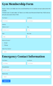 How to Create a Gym Form for Your Fitness Business (5 Gym Membership ...