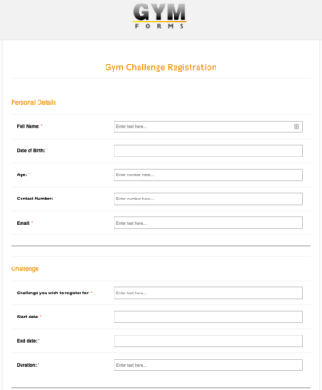 How to Create a Gym Form for Your Fitness Business (5 Gym Membership ...