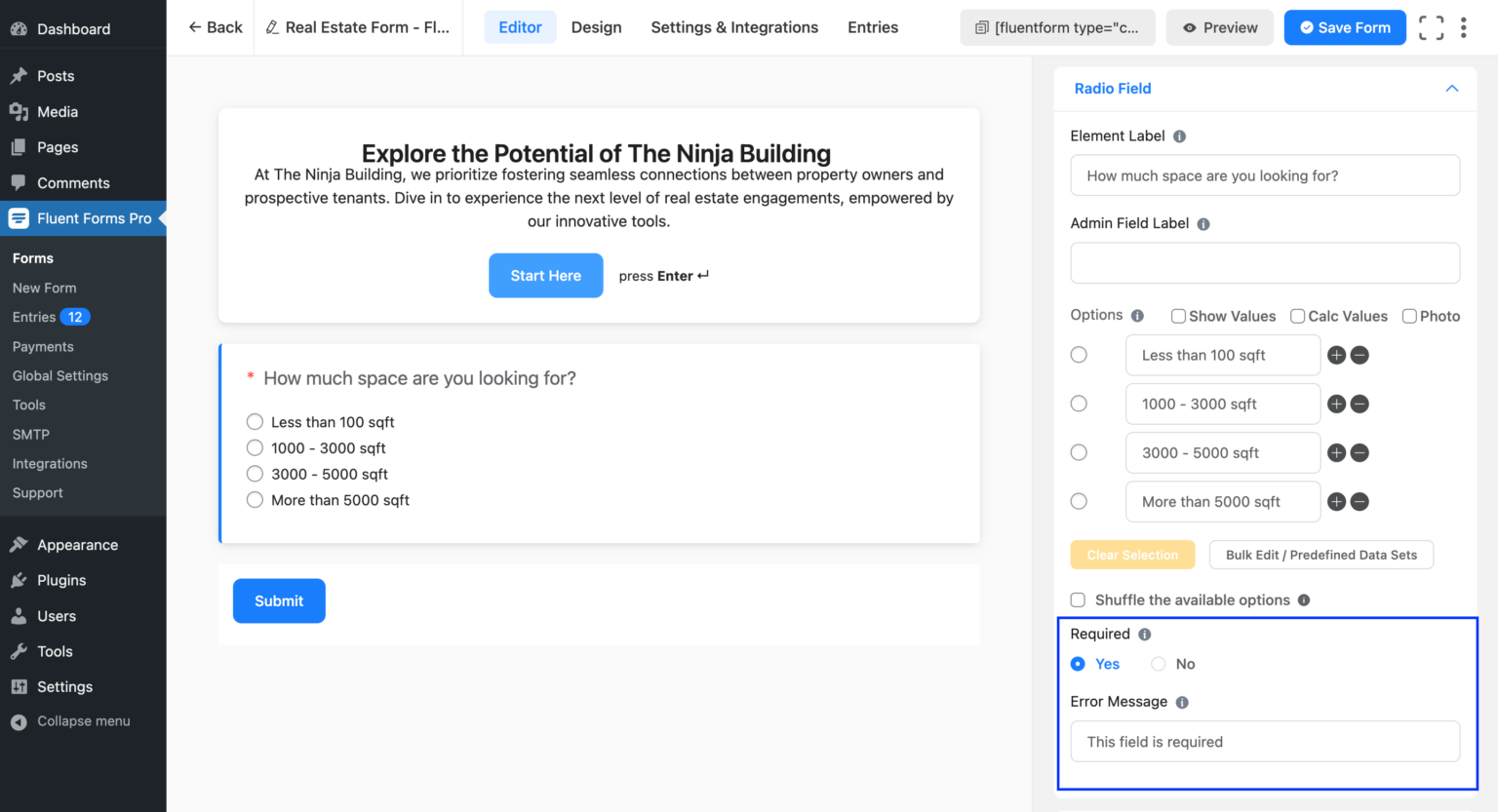 Create a Real Estate Form that Generates Quality Leads - Fluent Forms