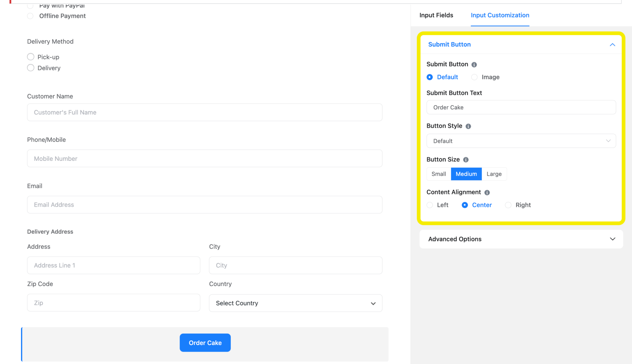 How to Make a Cake Order Form in WordPress - Fluent Forms