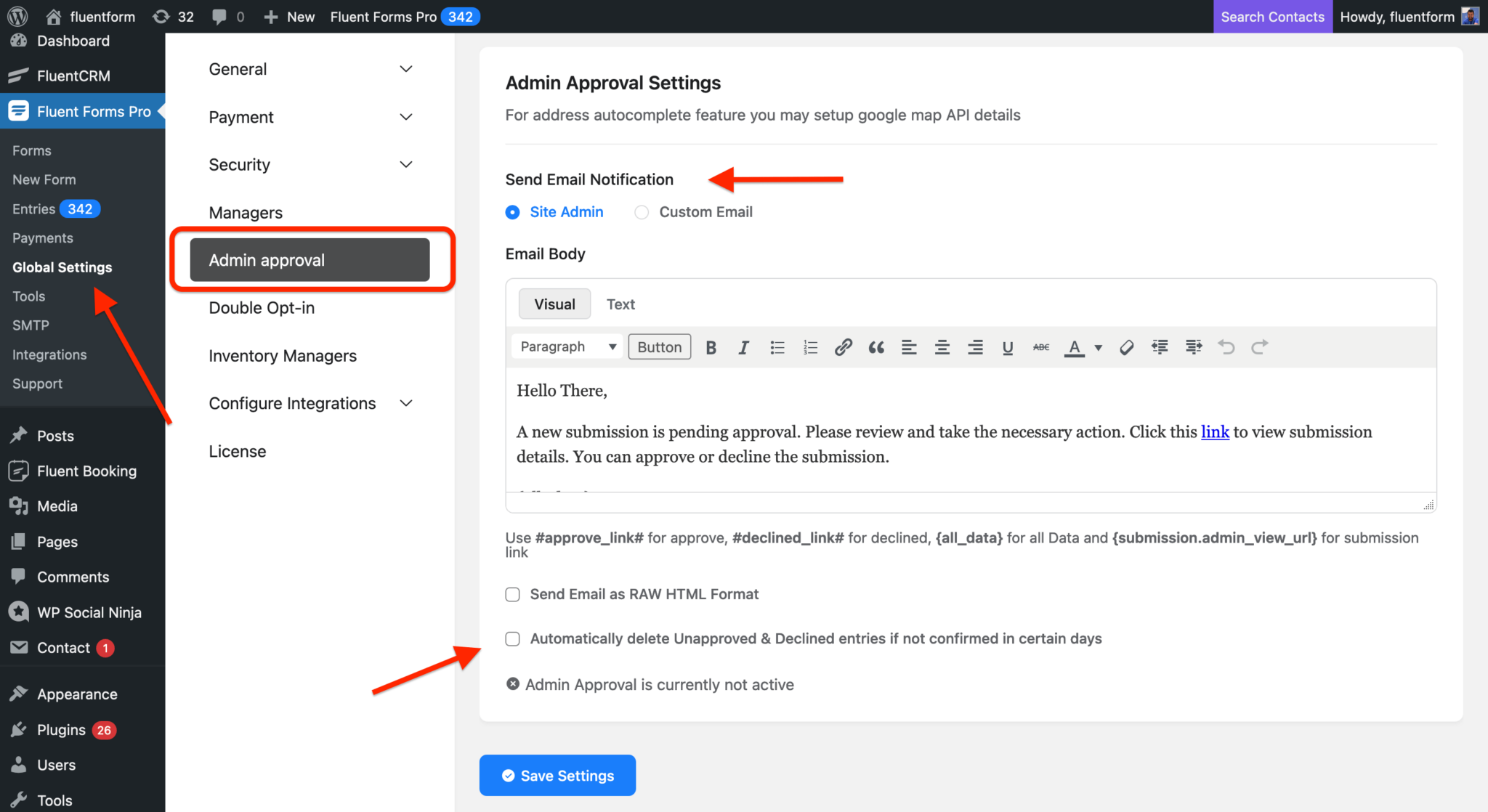 Fluent Forms 517 Admin Approval Import Entries Global Inventory Improvement And Fixes 