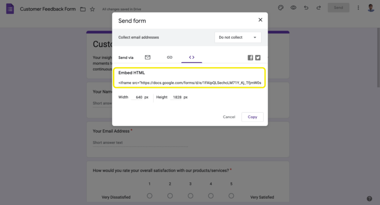 How to Embed a Google Form on Your Website - Fluent Forms