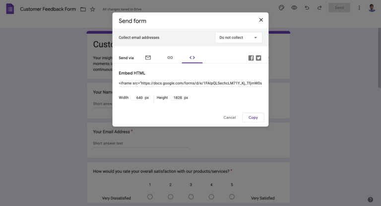 How to Embed a Google Form on Your Website - Fluent Forms
