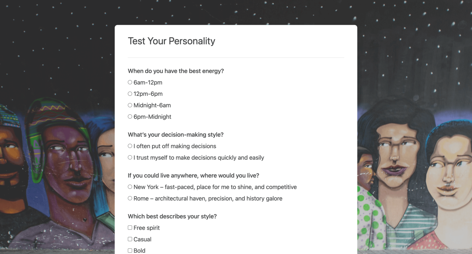 Create a Personality Quiz in WordPress [6 Easy Steps] - Fluent Forms