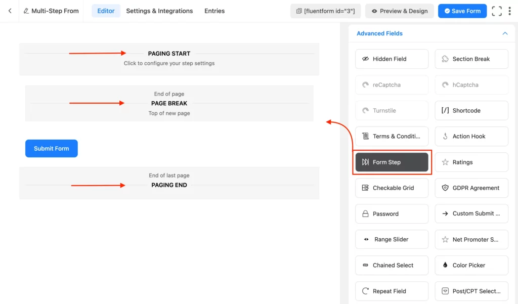 Powerful Drag & Drop Multi Step Form Builder for Your Business - Fluent ...