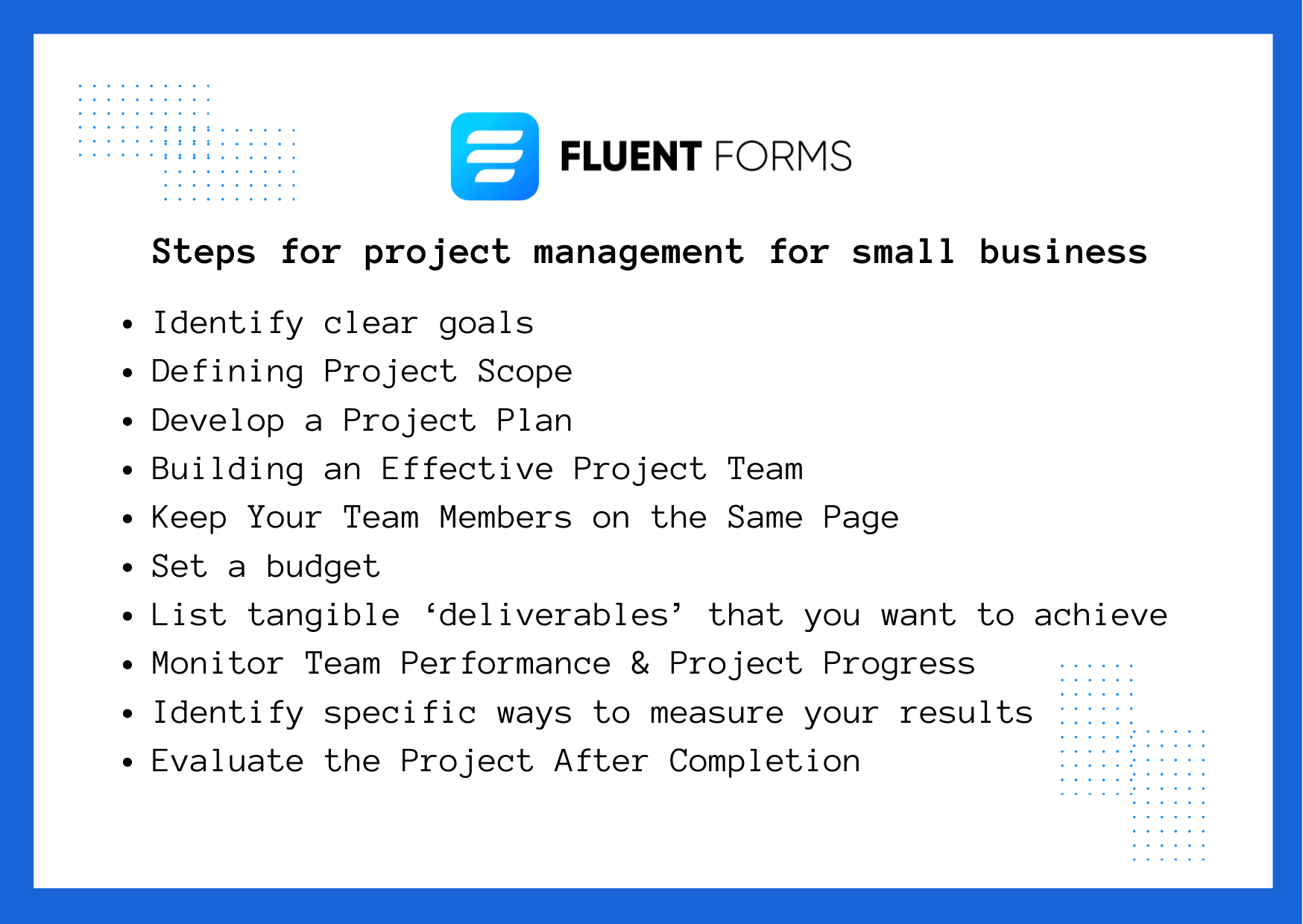 Project Management for Small Businesses: Tips & Strategies - Fluent Forms