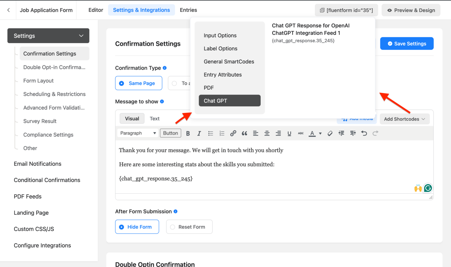 Fluent Forms 5.1.18: ChatGPT Integration, Post Shortcode & Bug Fixes ...