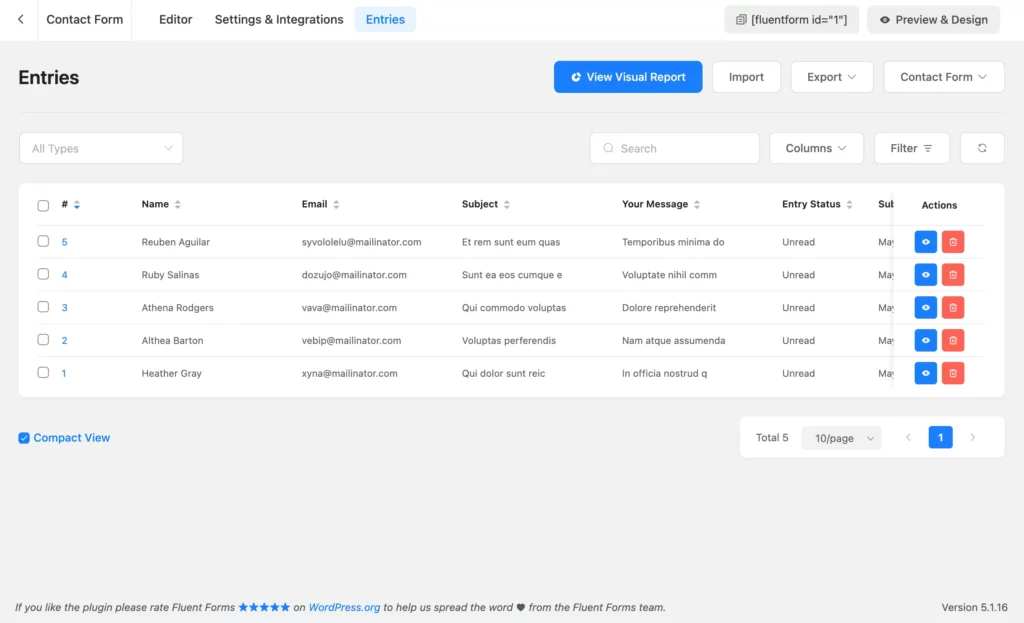 How to Export Form Entries Using Fluent Forms