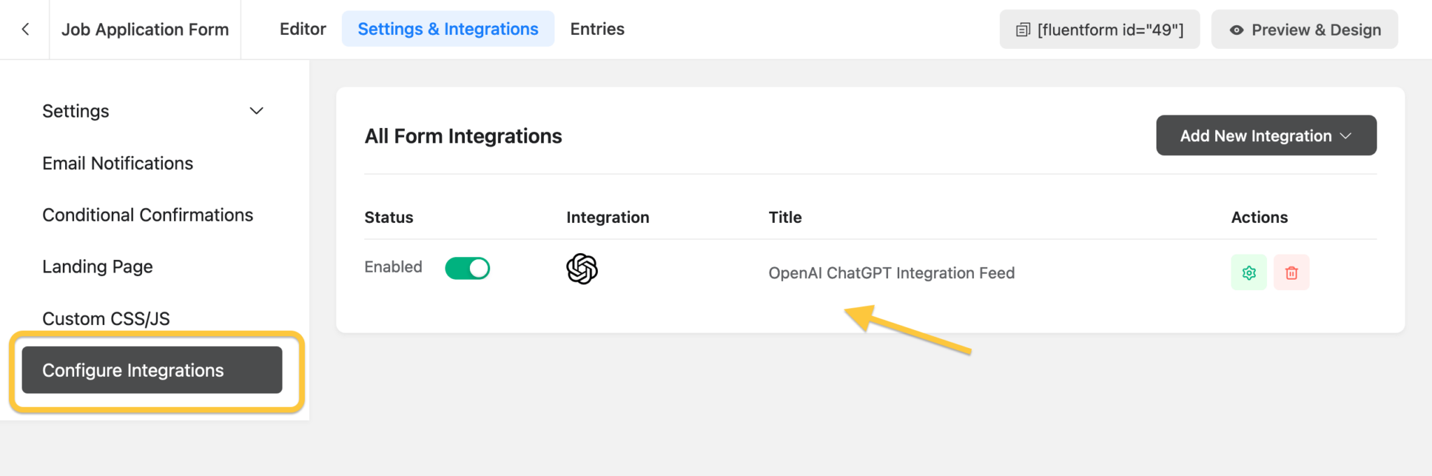 How To Connect Chatgpt With Fluent Forms Create Forms Using Prompt Only Fluent Forms