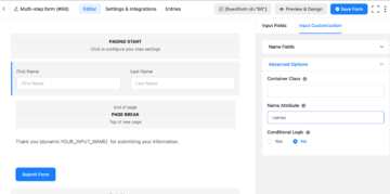 How to Use Dynamic Input Values in Forms Step in WordPress Forms - Fluent Forms