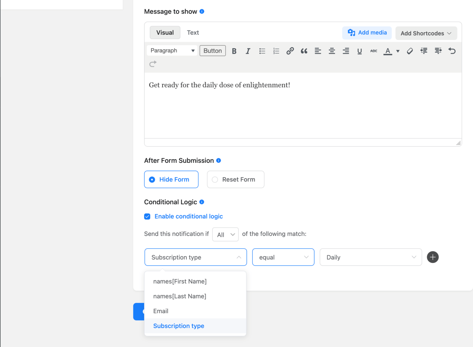 How to Setup Conditional Confirmation Messages in WordPress Contact ...